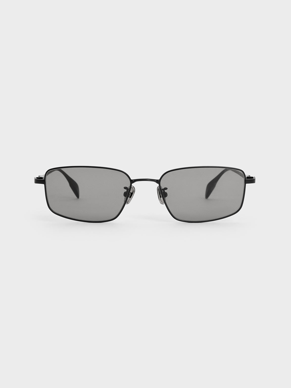 Black Inara Metallic-Rim Sunglasses - CHARLES & KEITH SA