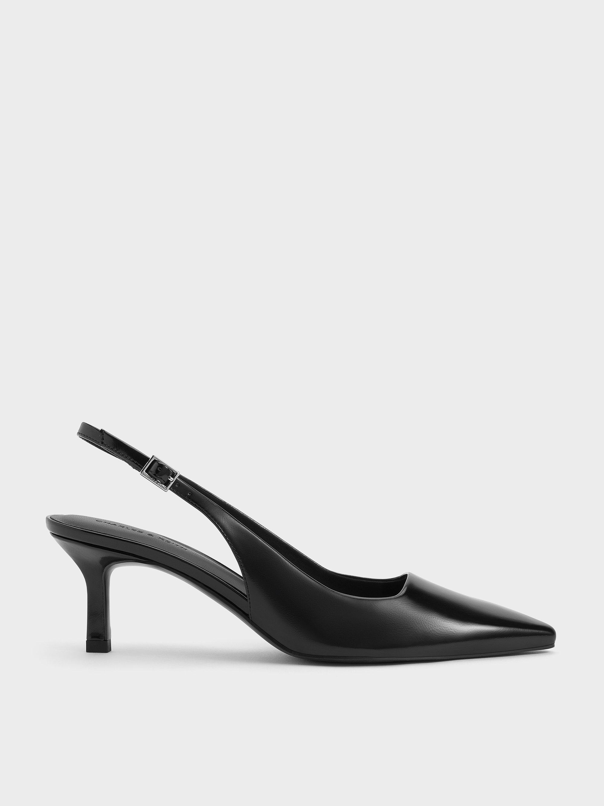Black Box Pointed-Toe Kitten-Heel Slingback Pumps - Black Box - Shoes ...