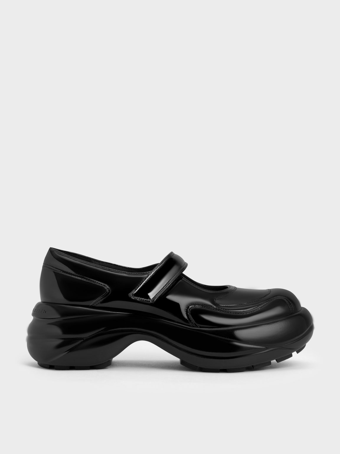 Black Roony Patent Mary Janes - CHARLES & KEITH SA