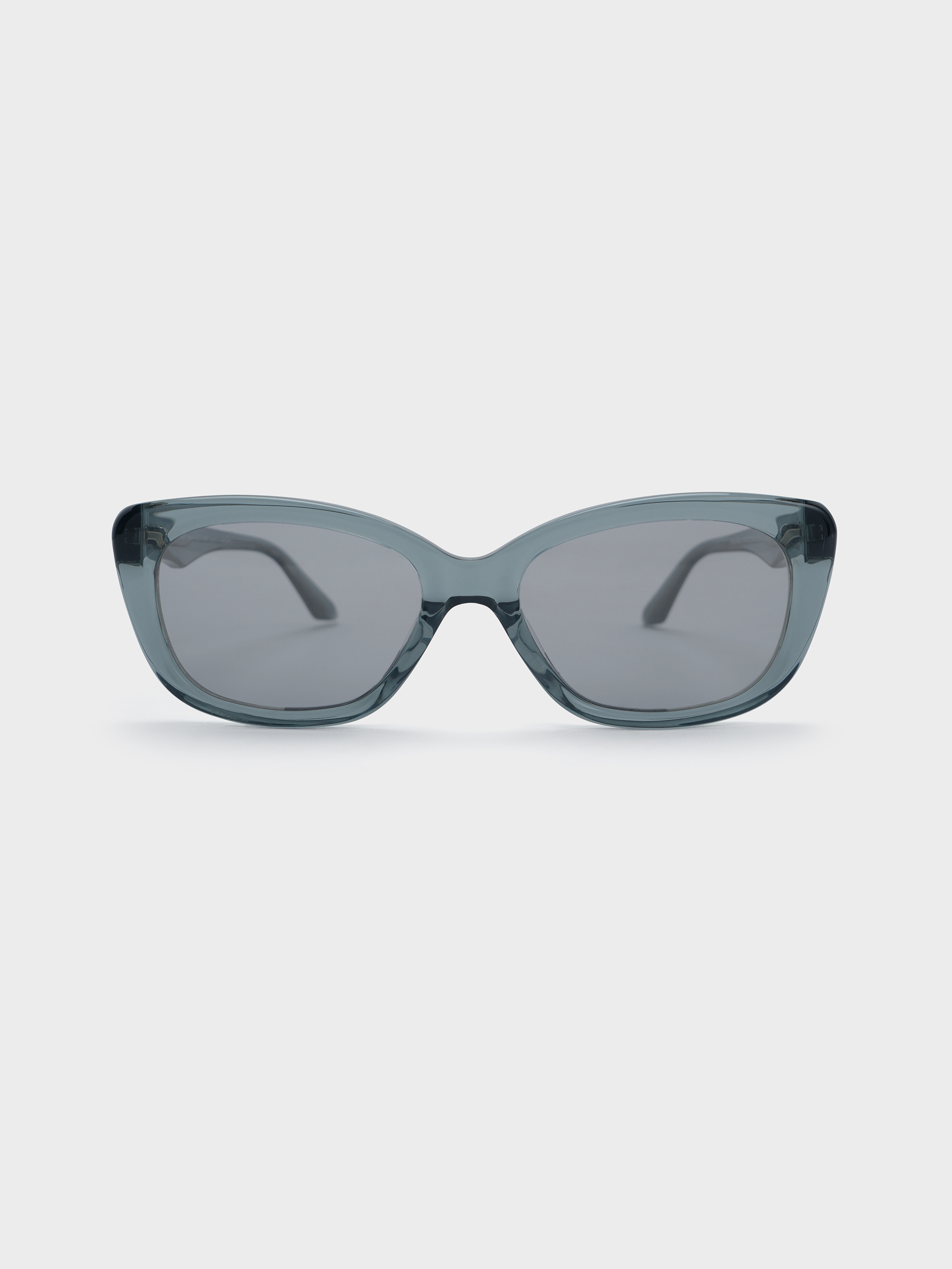 Teal Maeva Recycled Acetate Cat-Eye Sunglasses - Teal - Accessories ...